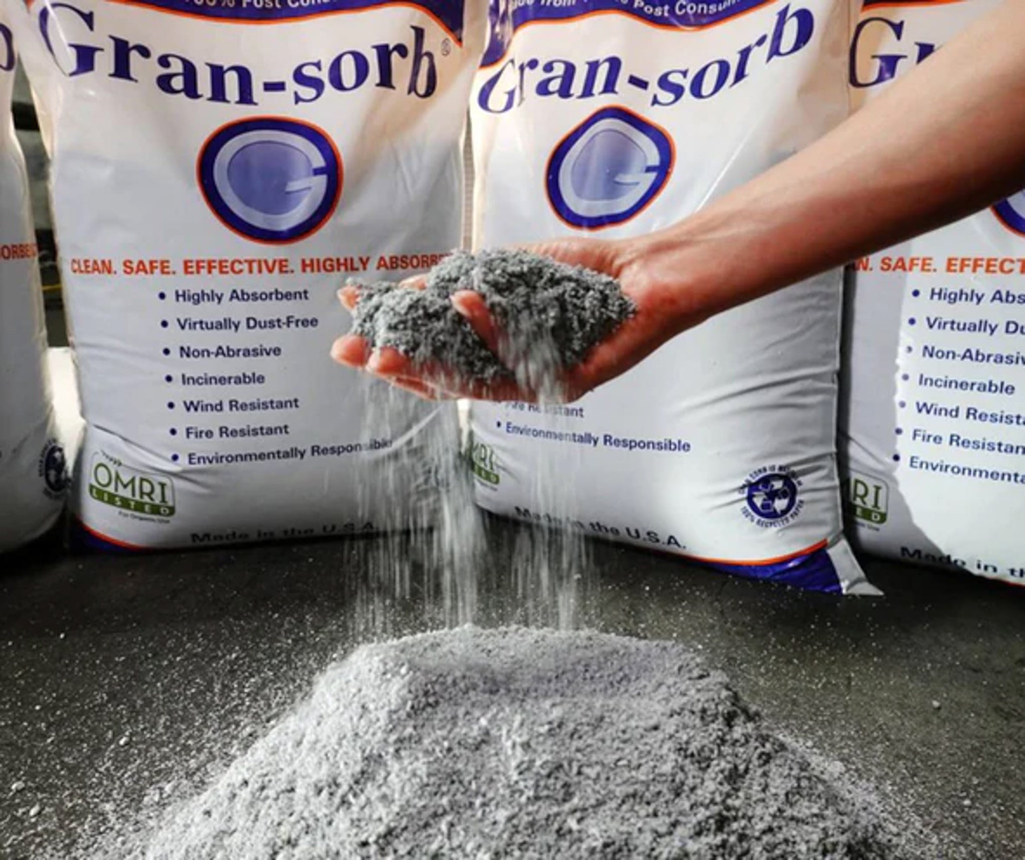 Gran-sorb HEAVY - Non-Toxic, Dust Free Absorbent — Consolidated Containment